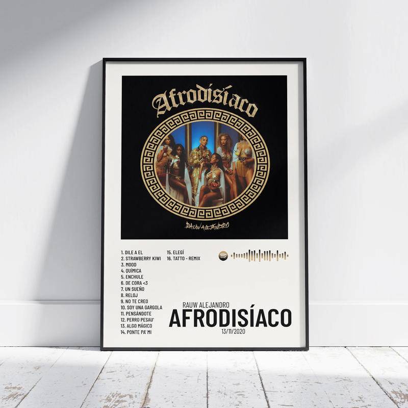 Rauw Alejandro -Afrodisíaco Unframed Poster Print | Polaroid Style ...