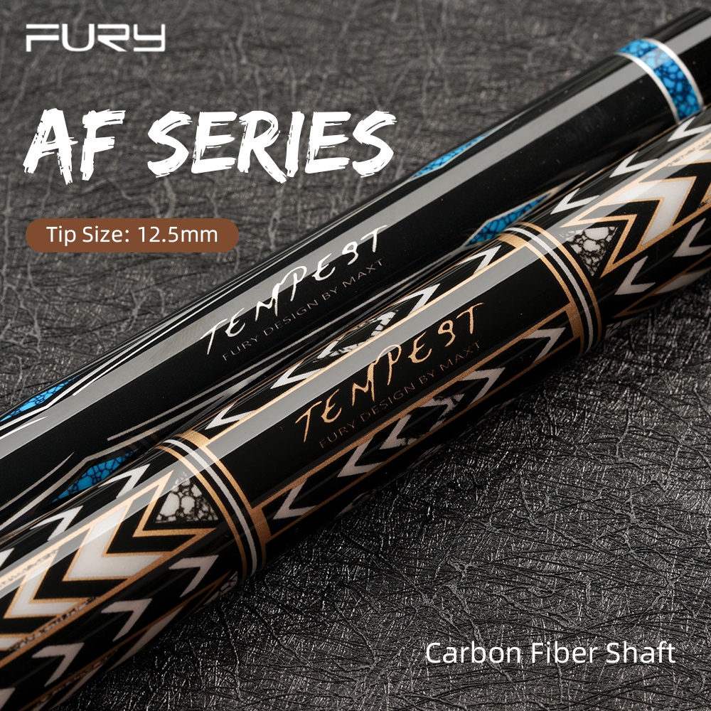 FURY Billiard AF Series Carbon Fiber Pool Cue Stick 12.5mm Professional ...