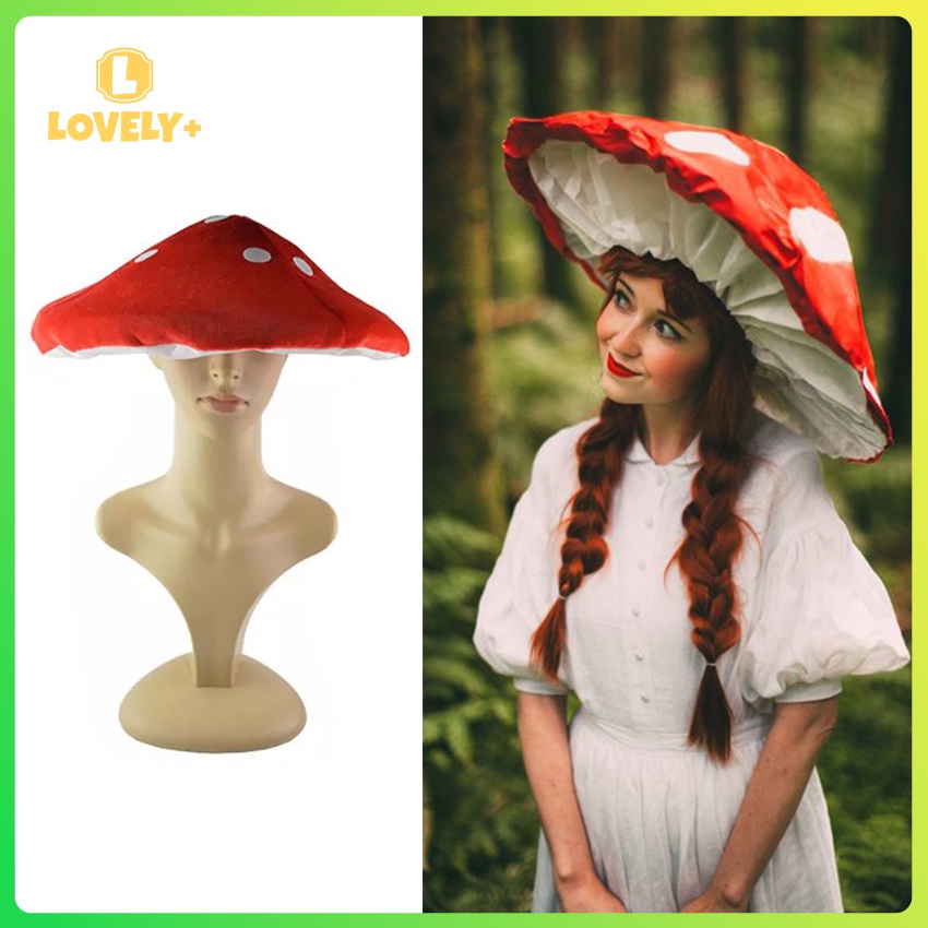One Size Cosplay Hat Cute Mushroom Hat for Christmas Masquerade ...