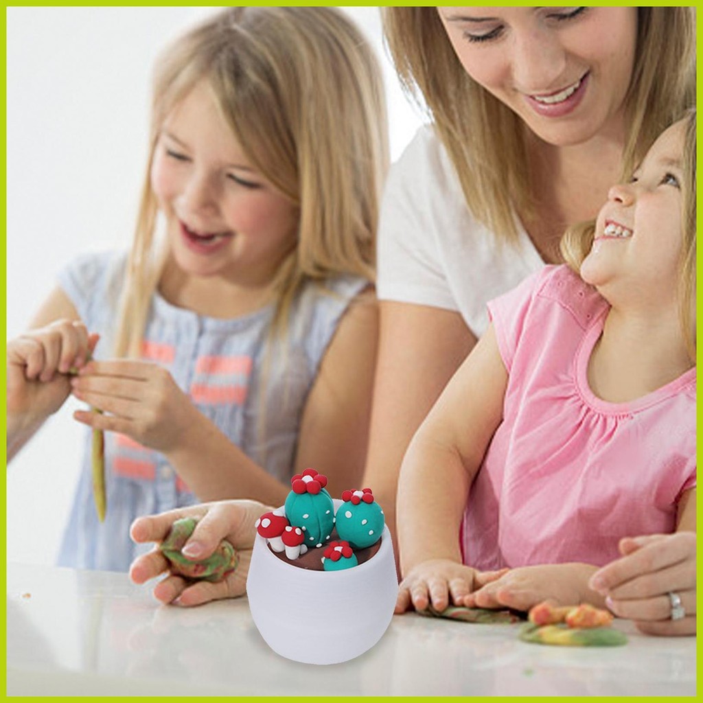 Modeling Clay For Kids Kids Clay Crafts Harmless Fake Potted Plants ...