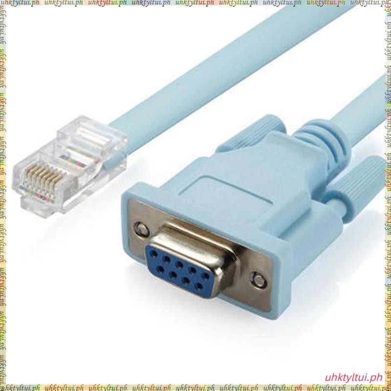 [L U T I] USB Console Cable RJ45 Cat5 Ethernet To Rs232 DB9 COM Port ...
