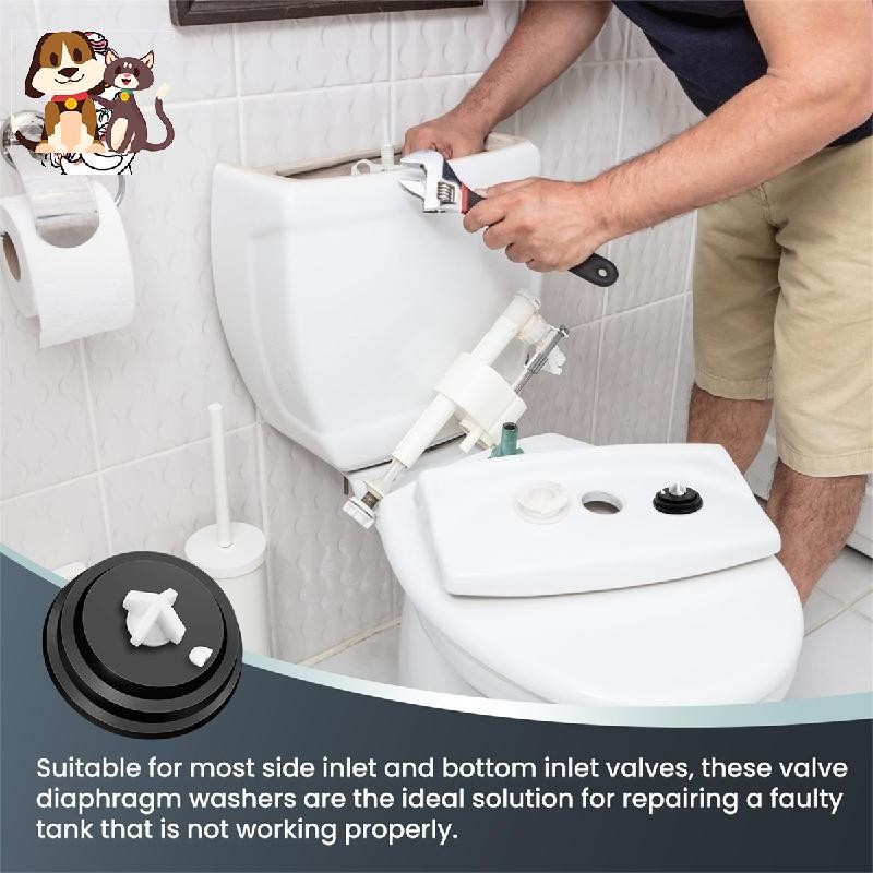 Toilet Tank Bidet Seal Inlet Diaphragm Washer Float Valve Replacement ...