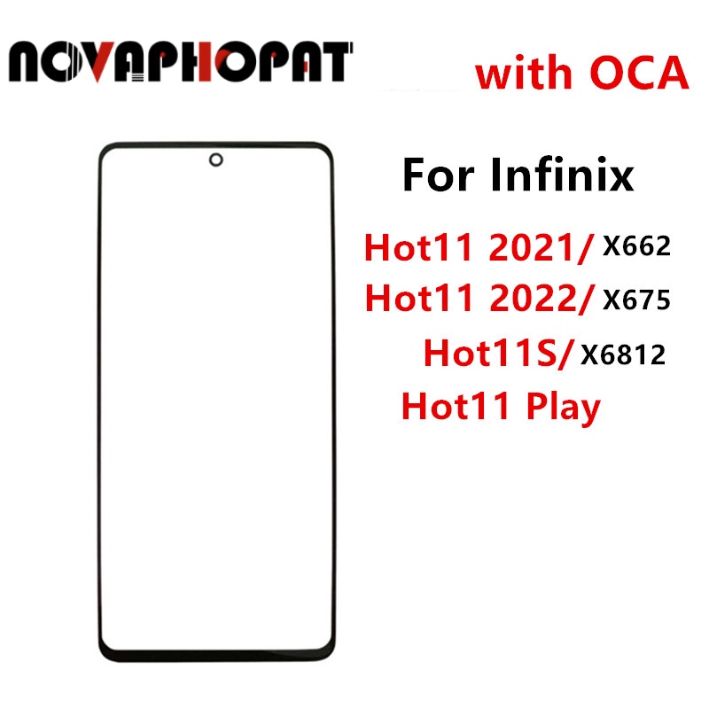 Front Glass Screen For Infinix Hot 11 Play 11S NFC X6812 X6812B X675 ...