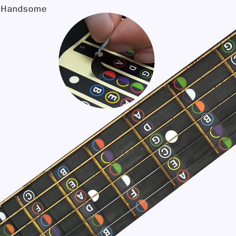 Handsome- Guitar Fretboard Notes Map Labels Sticker Fingerboard Fret ...