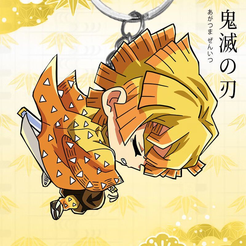 Demon Slayer Keychain with Nezuko Kanao Zenitsu Cartoon Anime Student ...