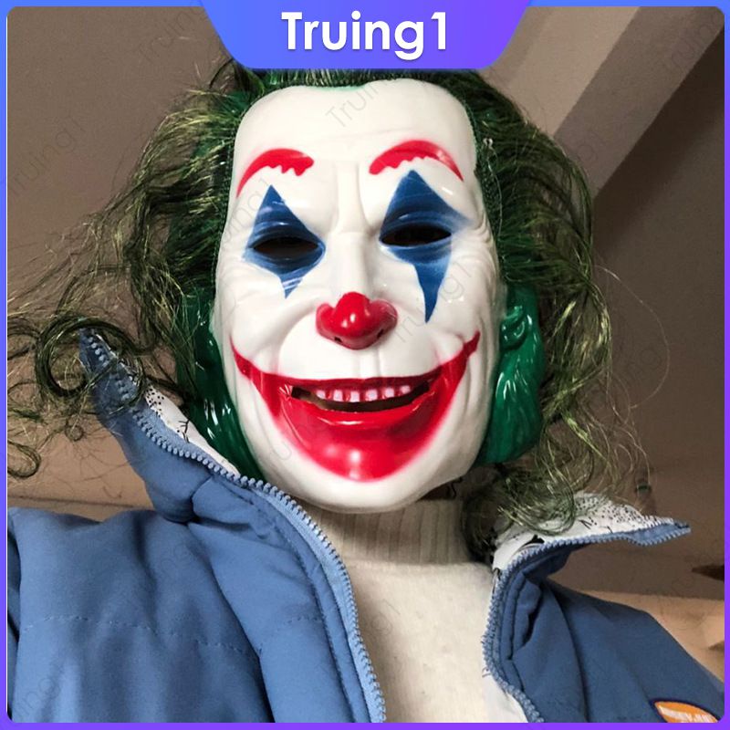 Halloween Joker Mask Costumes Prop Horror Clown Latex Masks Scary Fancy ...