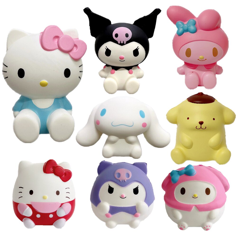 Kawaii Anime Hello Kitty Sanrio Squishy Kuromi Cinnamoroll Slow Rising ...
