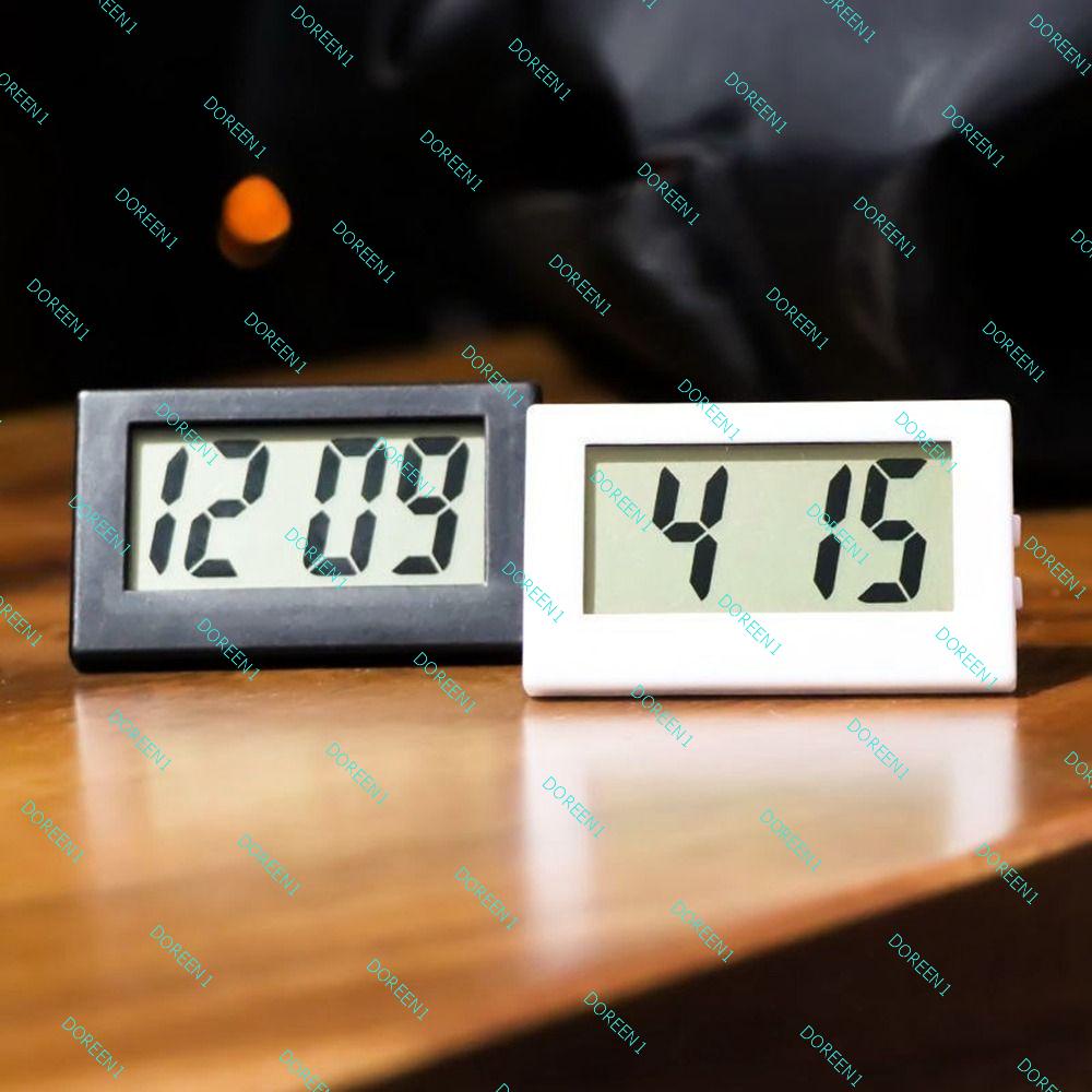 DOREEN1 Mini Triangle Clock, Small ABS Desk Digital Clock, Portable ...