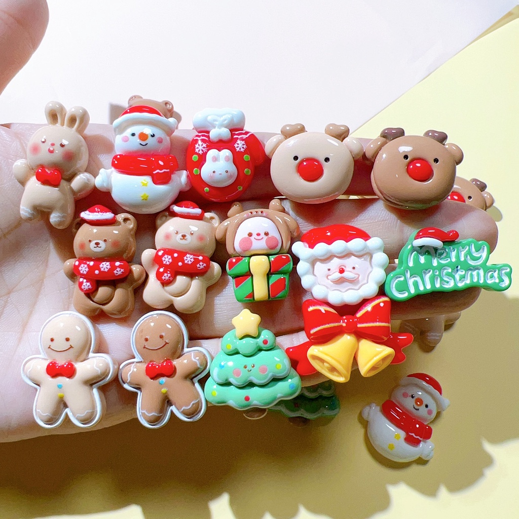 1pcs 2024 NEW DIY Crocs Jibbitz Charm Christmas Tree/bell/gingerbread ...