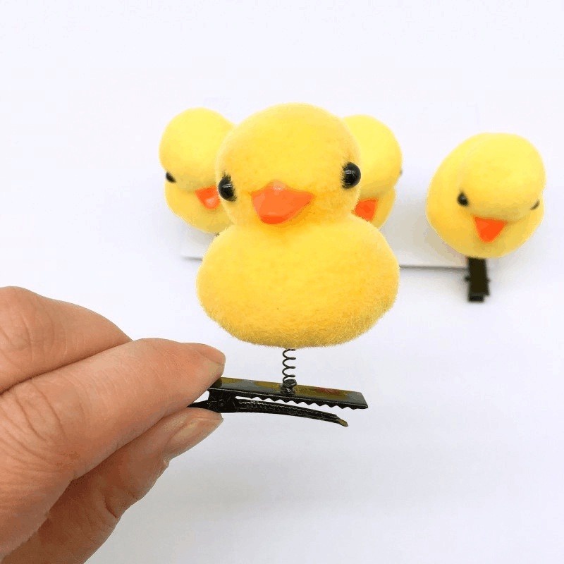 New Lovely Little Yellow Duck Hairpin for Children Gift Hairclip Funny ...