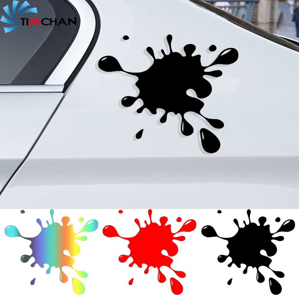 Colorful Paint Stain Waterproof Car Stickers / Waterproof Anti-Scratch ...