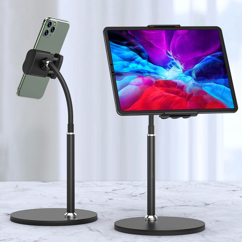 Metal stable Phone Stand Flexible Holder Adjustable Non-Slip Base For ...
