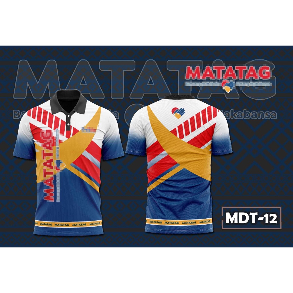 MATATAG UNIFORM SUBLIMATION DEPED BADGE TSHIRT FOR MEN AND WOMEN POLO ...