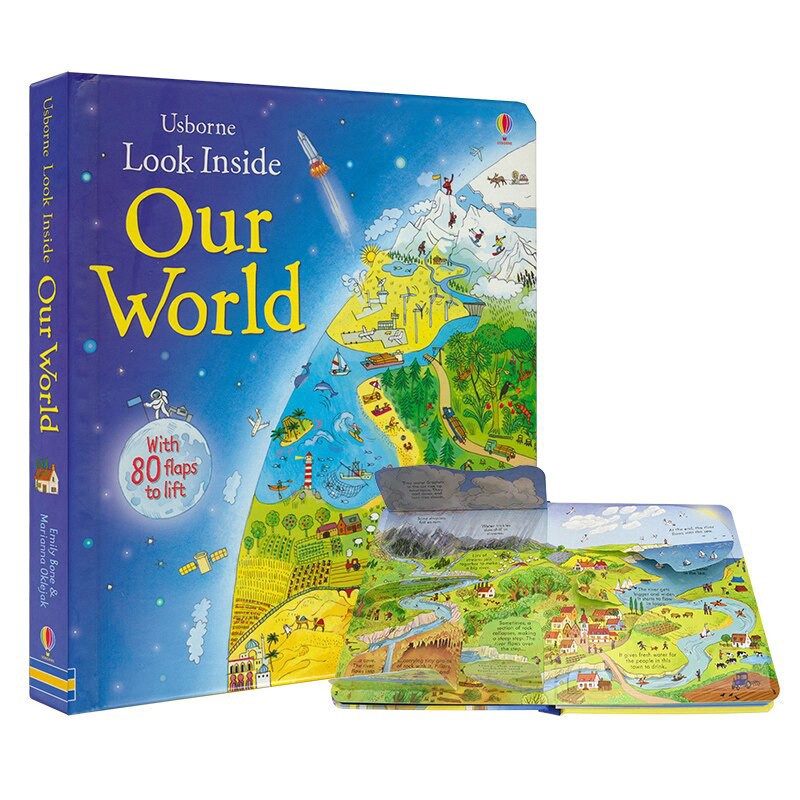 3D Usborne Look Inside Our World Flap Picture Cardboard Books Kid ...