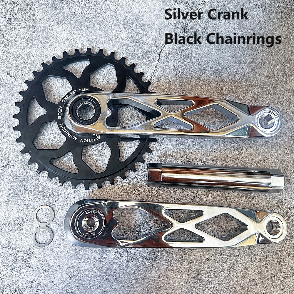 5DEV MTB CRANKSET R-SPEC Trail Enduro Bicycle Hollow Bike Crank Spindle ...