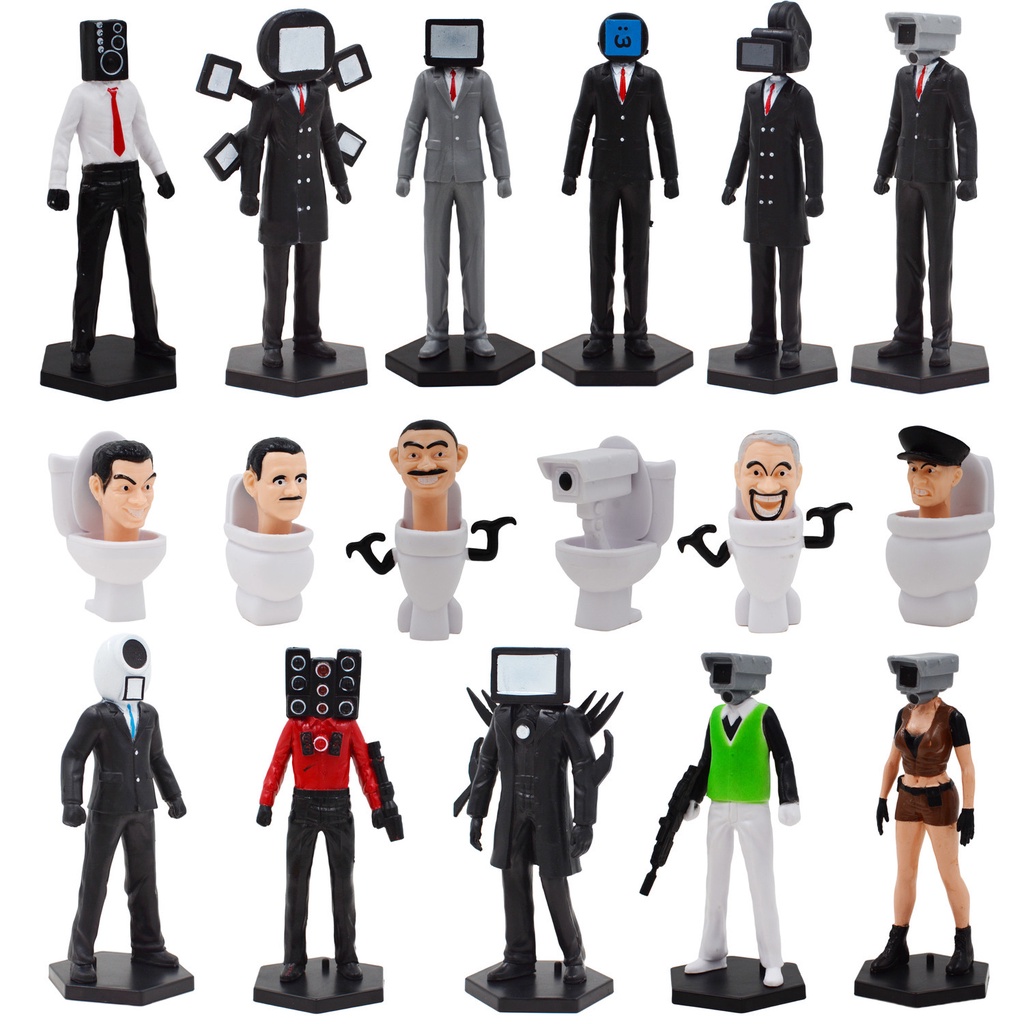 Toilet Man doll toy monitor man doll hand-held TV man model stereo man ...