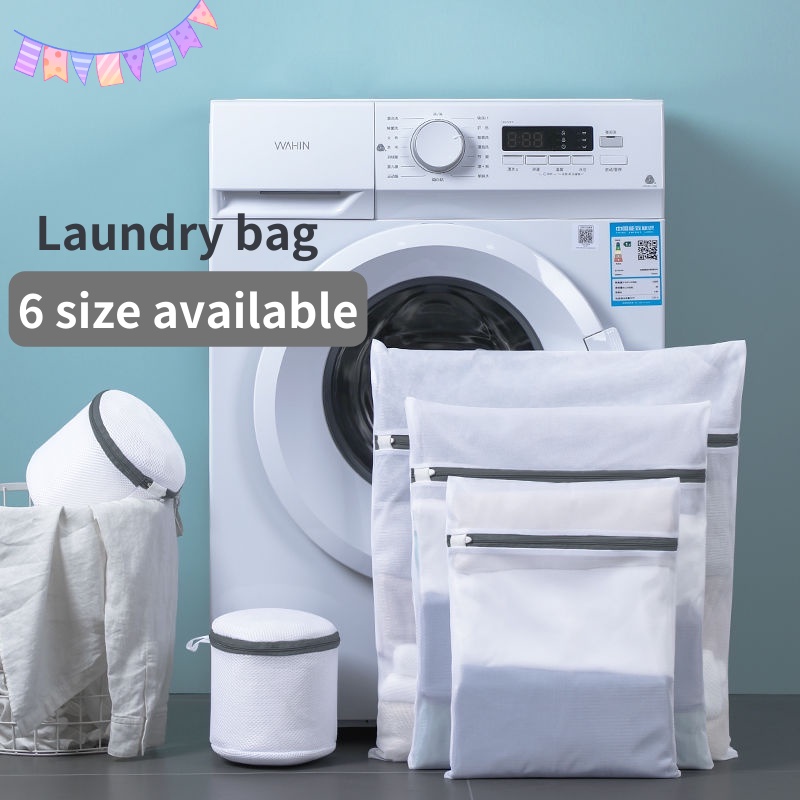 6SIZE Laundry Bag Washing Net Bags, Fine Mesh Laundry Bag with Lockable ...