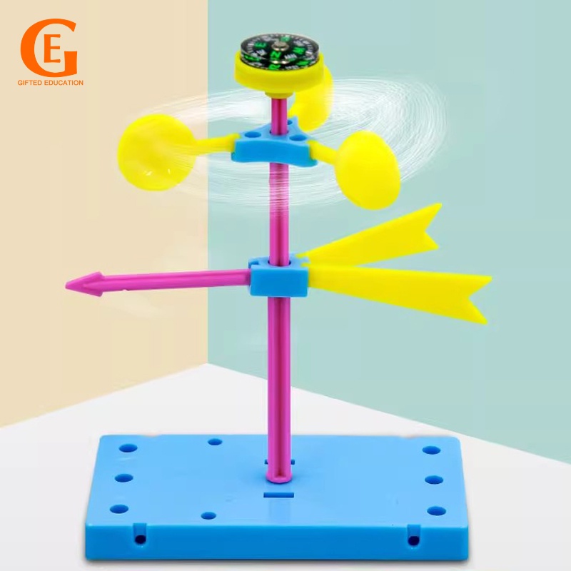 GIFTED EDUCATION DIY Wind Vane Model Kit Children Direction Learning ...