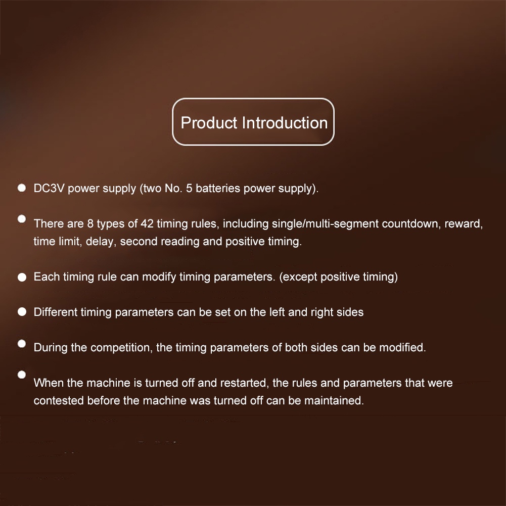 Professional Chess Clock Board Game Stopwatch Multipurpose Portable