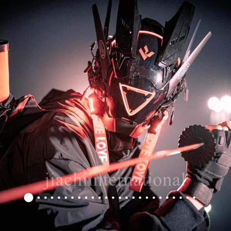 Punk Mask Role-Playing Men Cyberpunk Mask Makeup-Changing Music ...
