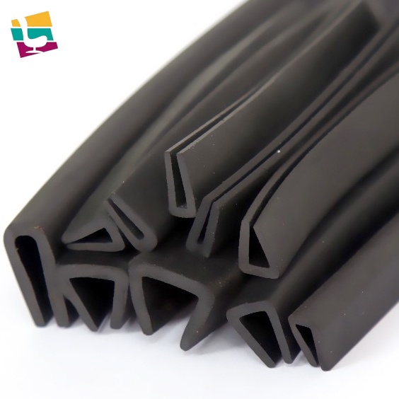 2 meters Rubber edging strip U shaped anti-collision glass edge ...