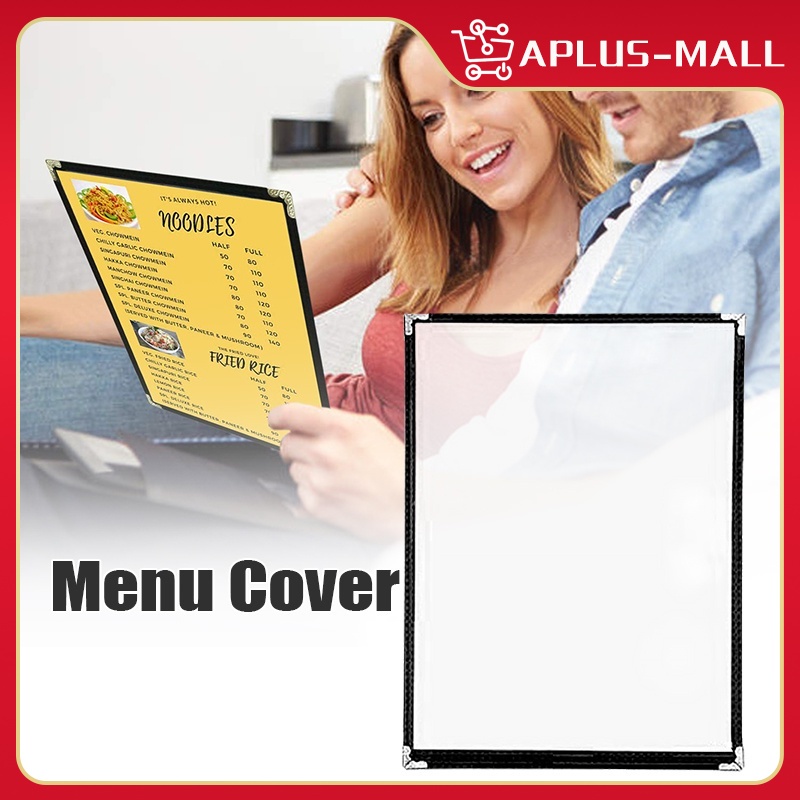A4 Transparent Menu Covers Menu Folder Menu Book Price List Booklet ...
