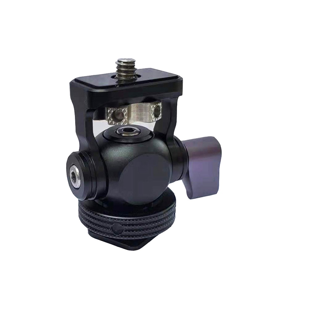 FEICHAO Mini Tripod Ball 360 Swivel Ballhead Panoramic Head Video Light ...