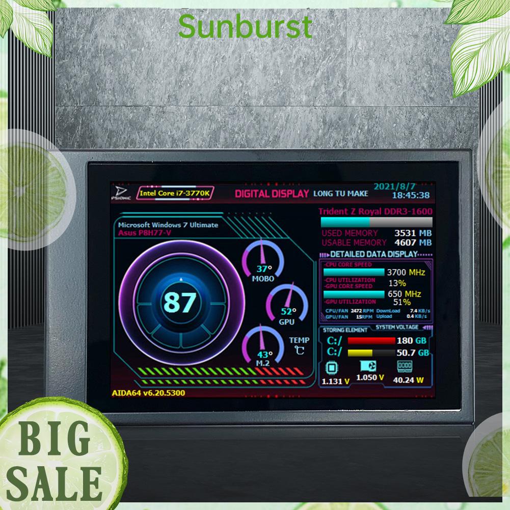 3.5 Inch Display Screen 2 Usb-C Ports AIDA64 H35PRO for Raspberry Pi ...