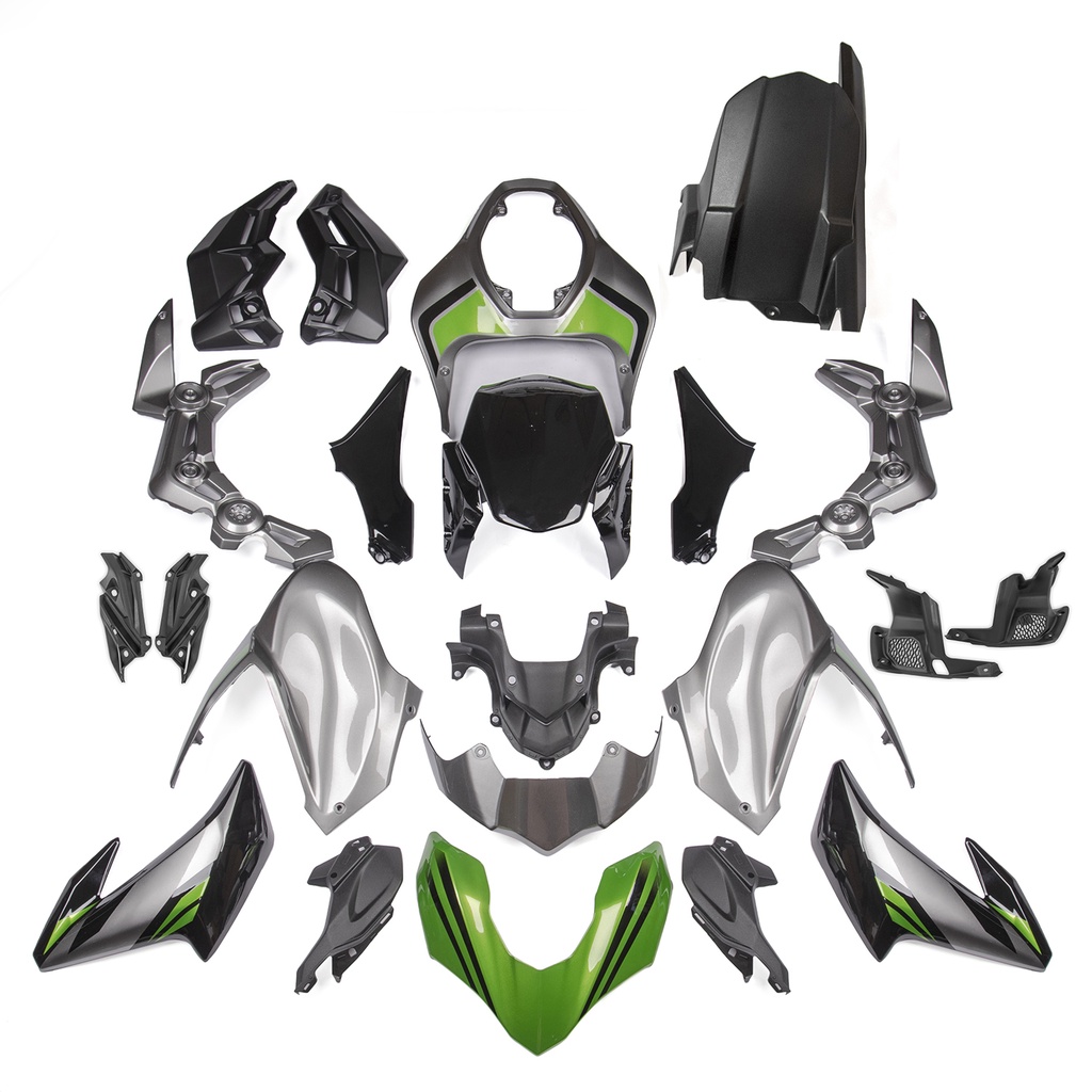 22 PCS Motorcycle Unpainted Fairings Injection Panel Bodywork Frame ...