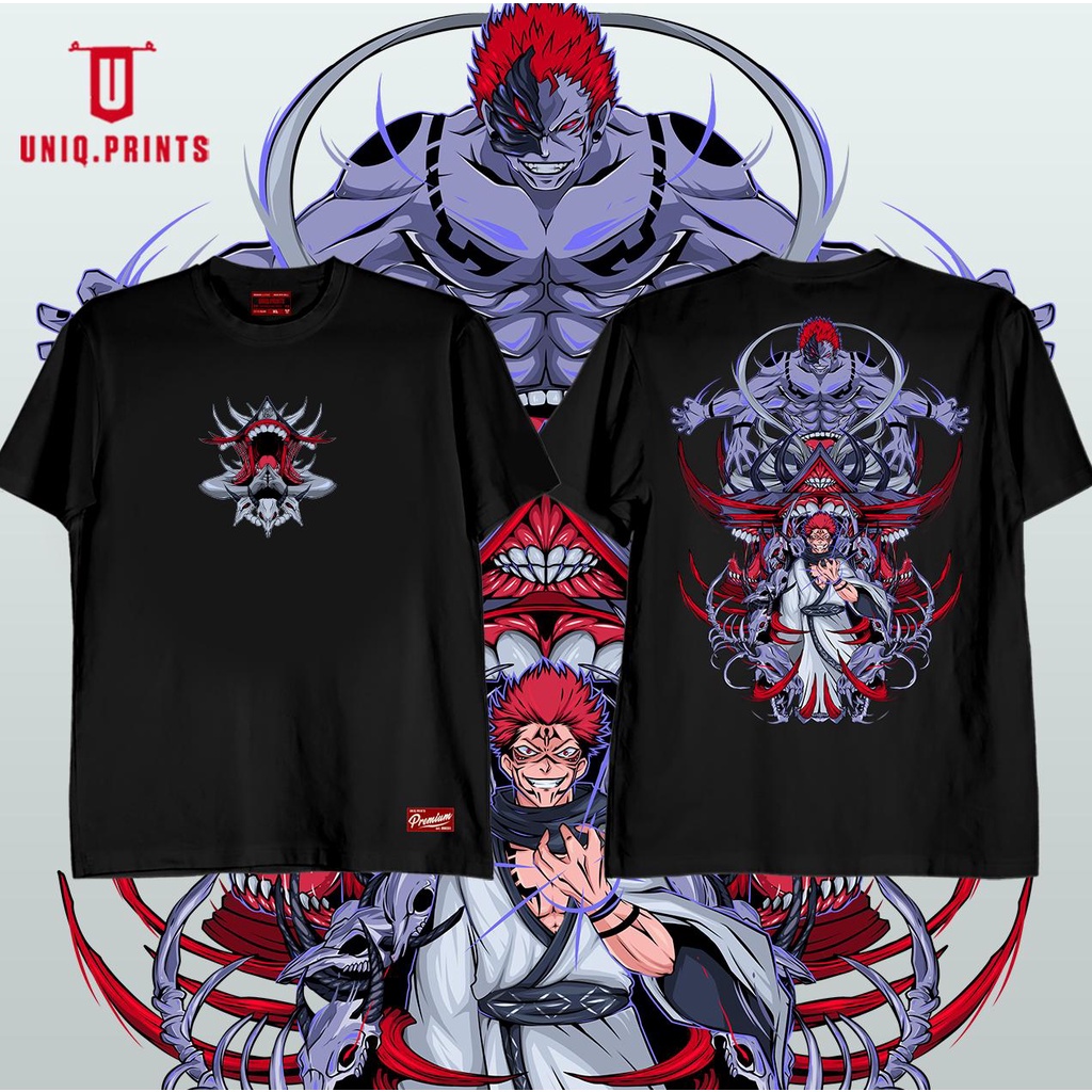 UNIQ.PRINTS JUJUTSU KAISEN RYOMEN SUKUNA V2 GRAPHIC COTTON TSHIRT FOR ...