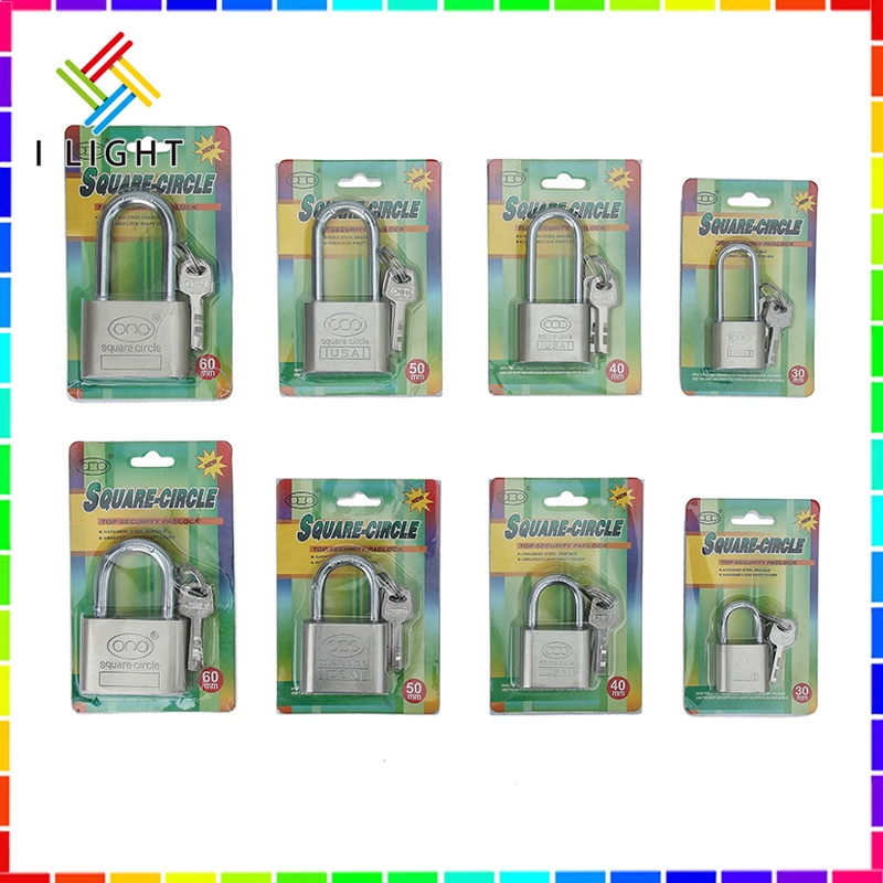（Fast&COD） Security Padlock 30/40/50/60mm 304 Stainless Heavy Duty Door ...