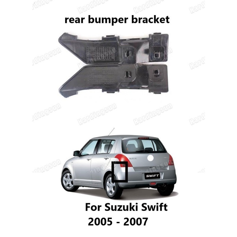 a pair (left and right) Suzuki Swift 2004 2005 2006 2007 rear BUMPER ...