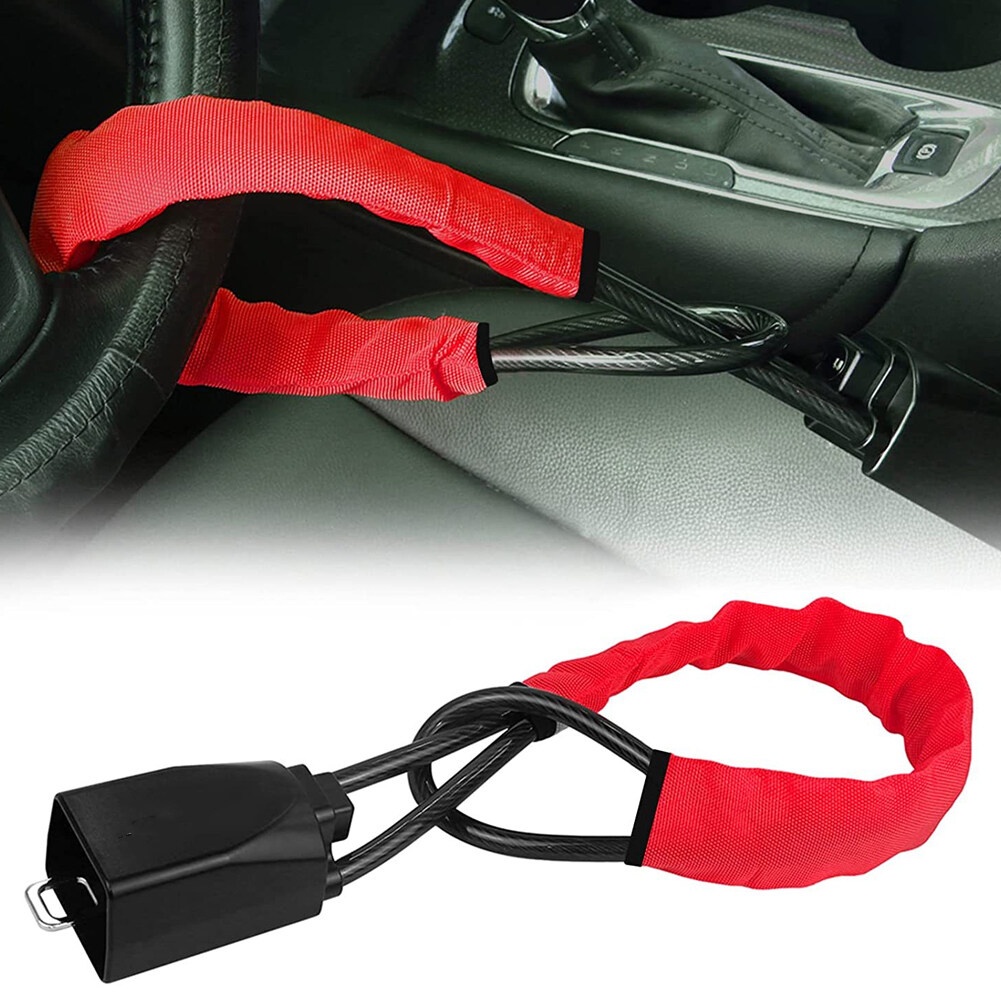 Car buckle lock car steering wheel lock steel cable lock steering wheel ...