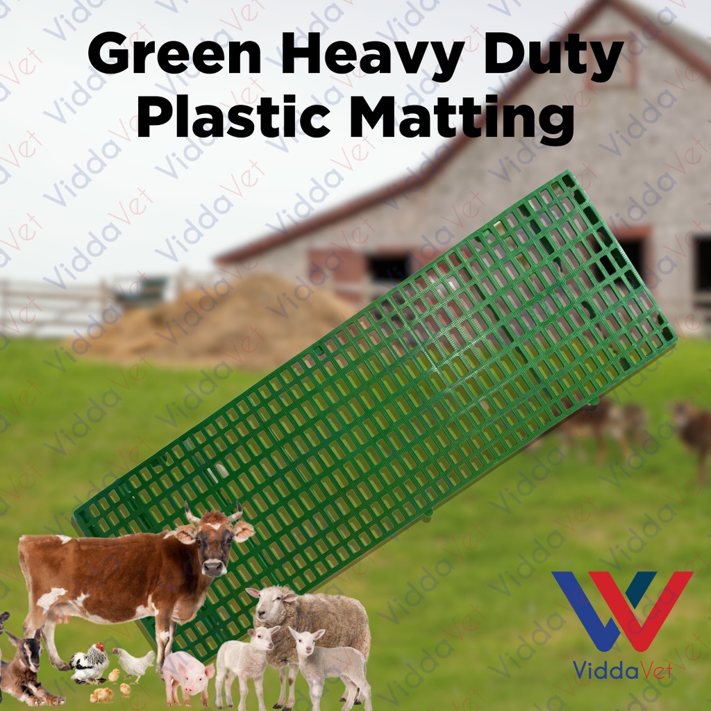 GREEN 1x3 ft. Dog Pig Plastic Matting Heavy Duty Flexible sold per ...