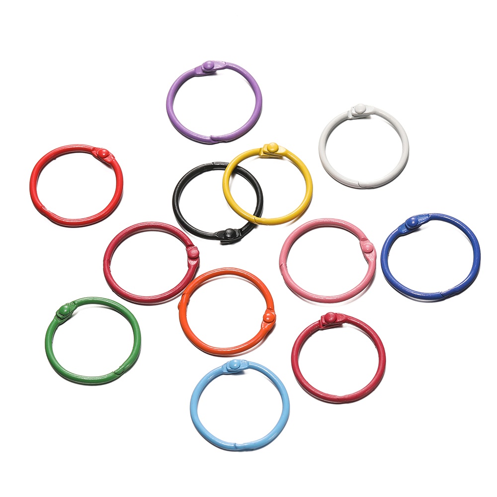 St. kunkka 5pcs Iron Spray Paint Key Ring Fashion Accessories for diy ...