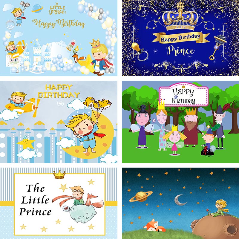 Little Prince Backdrop For Photography Baby Shower Kids Children Girl ...