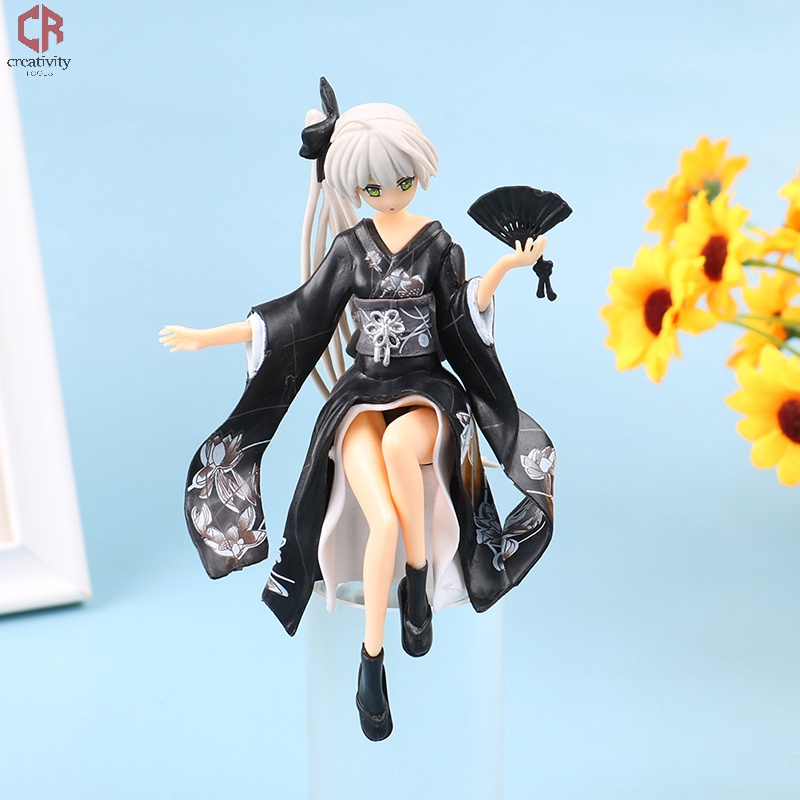 [CR] Anime Doll Model Toys Kimono Sora Figure Car Collection Model Toy ...