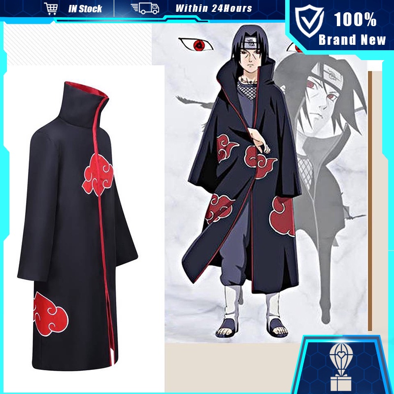Cosplay Naruto Costume Ponchos Akatsuki Cloak Halloween Party Cosplay ...