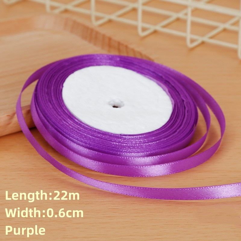 JWS 6mm 25Yards ribbon, satin ribbon, decorative ribbon, gift packaging ...