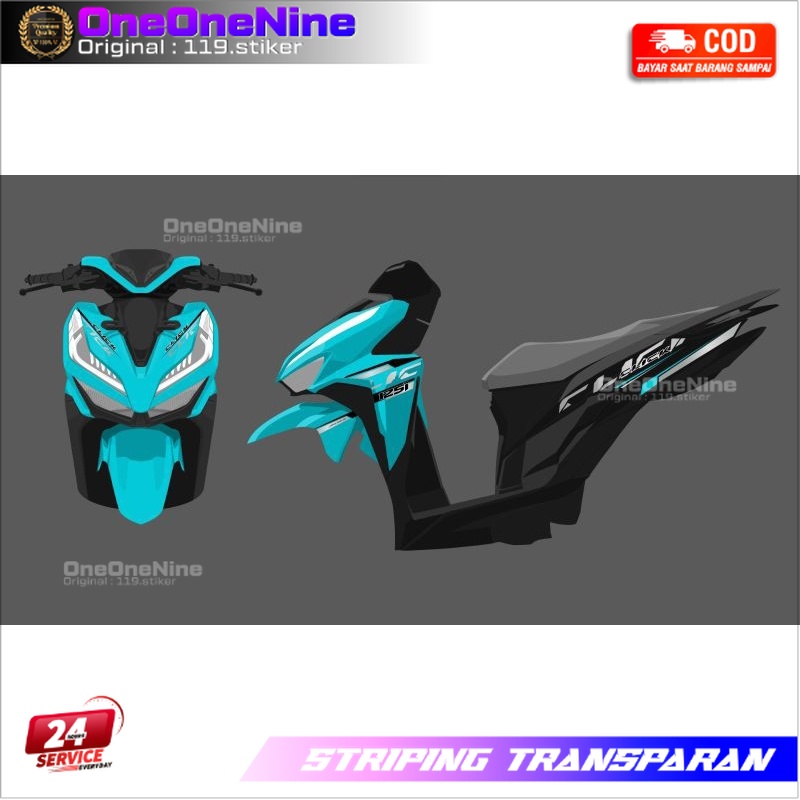 Striping STICKER Transparent VARIO LED NEW 125/150 VIETNAM DESIGN ...