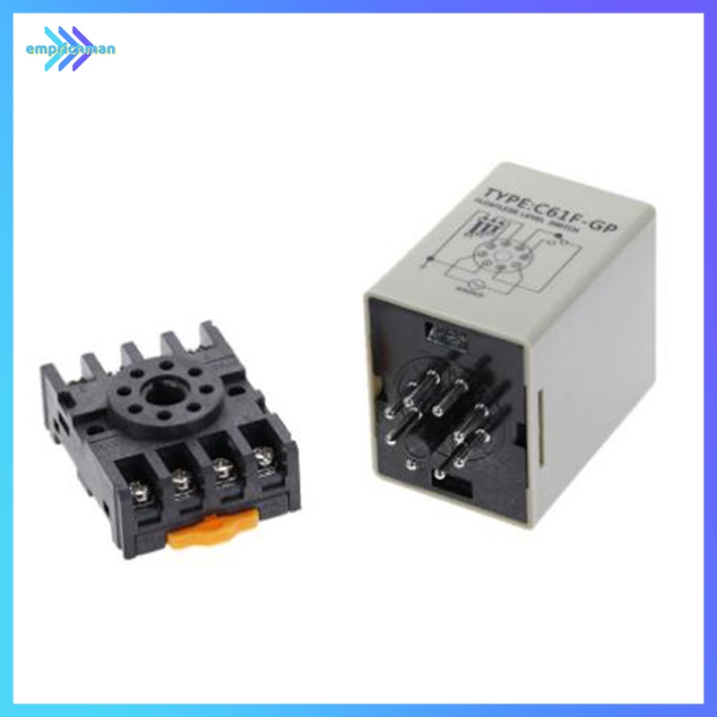 EPMN> C61F-GP AC220V Level Relay Floatless Level Switch Level Controller with Base new | Shopee ...