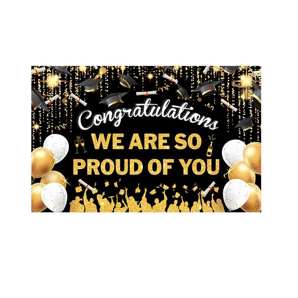 DANILO1 Graduates Photography Backdrop, Congrats Grad Prom Graduation ...