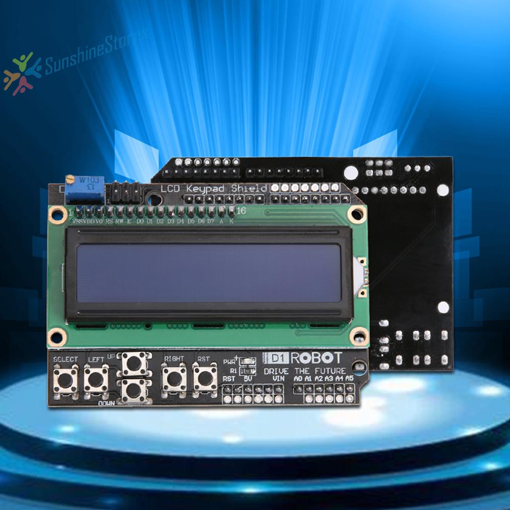 Lcd 1602 Display Keypad Shield Module For Arduino Expansion Board H1