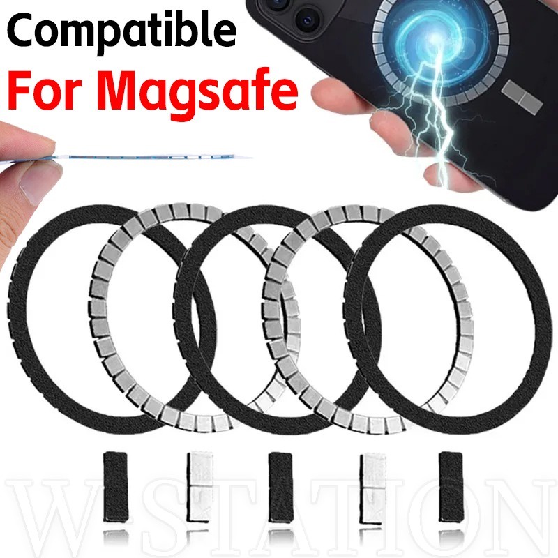 Universal Metal Magnet Ring Sticker - Compatible For Iphone 15 Pro ...