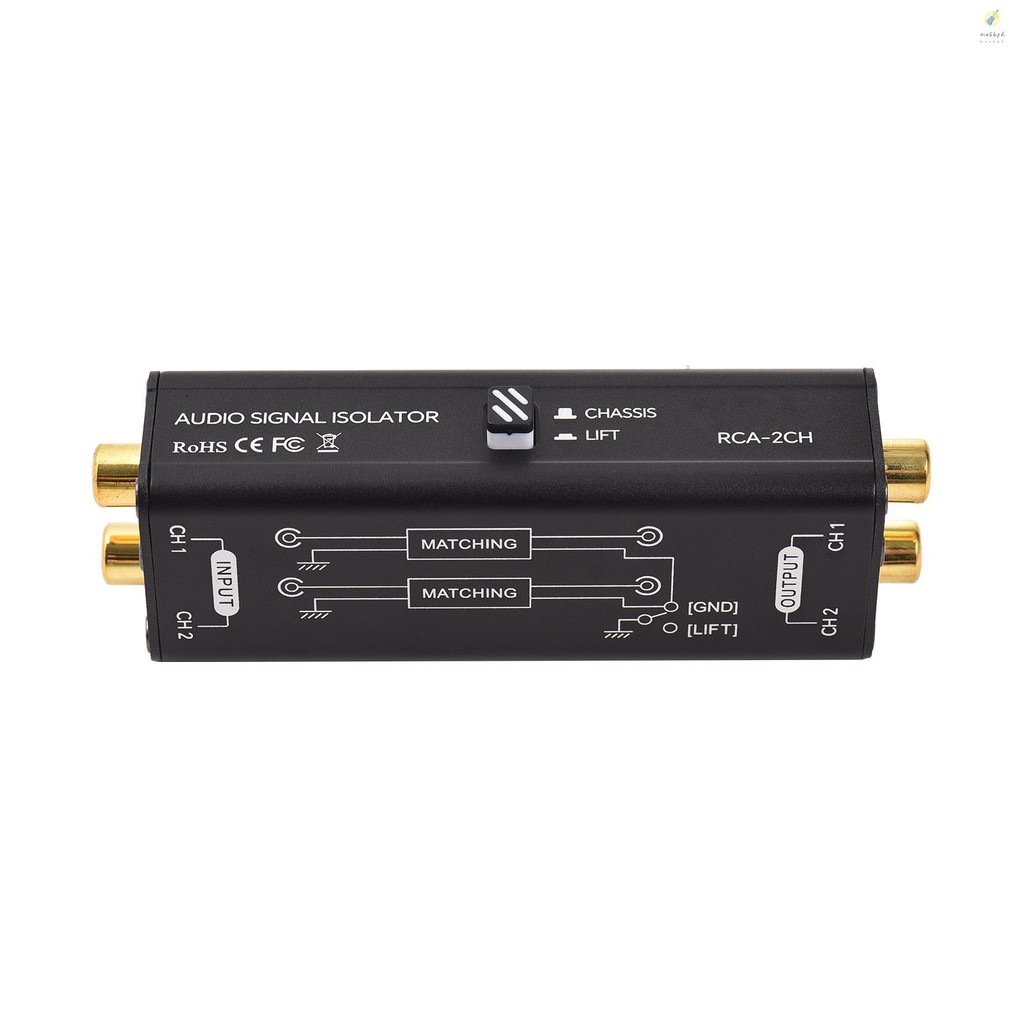 无 Loop Isolator Professional Eliminator Audio Isolator Channels Rca ...
