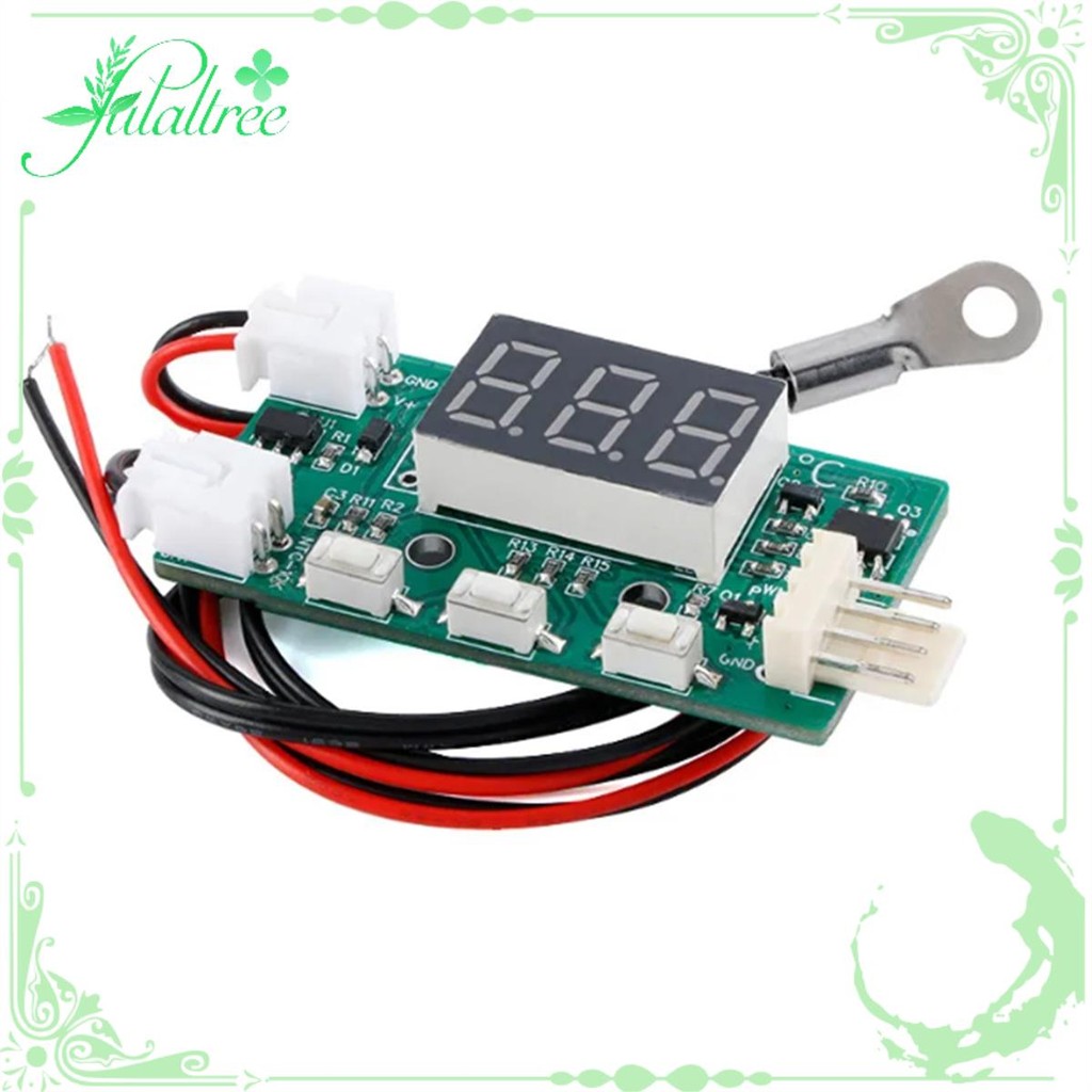 【fulaltree】DC 12V PWM Temperature Detector Probe Controller Module 4-Wire Temperature Fan ...