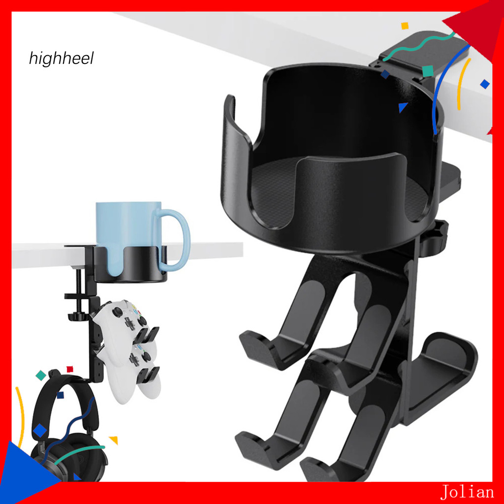 highheel 3-in-1 Headphone Hanger Game Controller Stand with Cup Holder ...