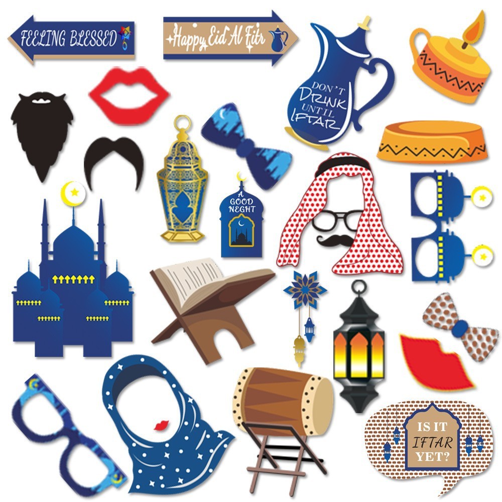 Funny Party Supplies for Ramadan Festival Funny Photography Props Hari ...