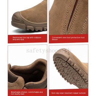 Safety Shoes Steel Toe Shoe Rim 6KV Mid-Top Safety Shoes Protective ...