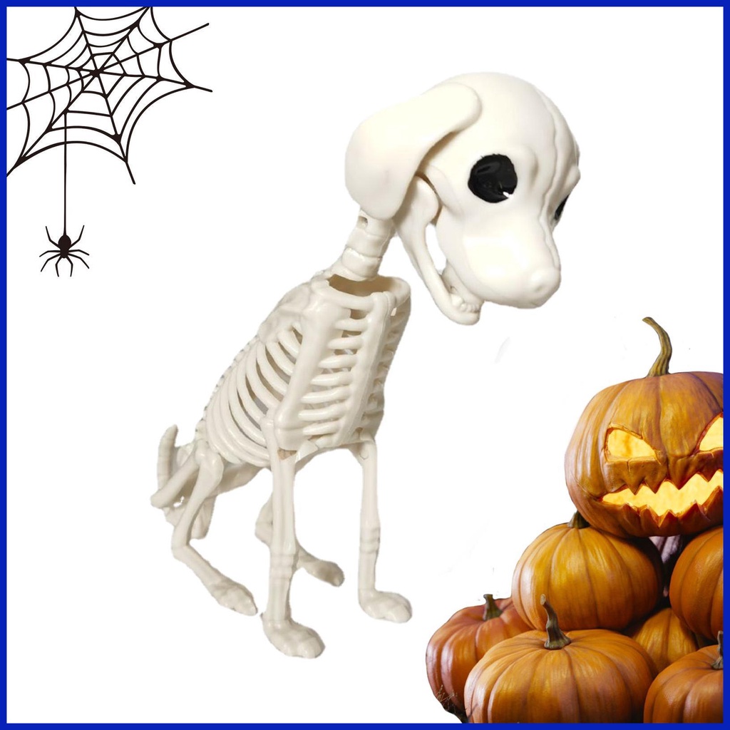 Dog Halloween Skeleton Skeleton Dog Figurines Decoration Sculpture ...